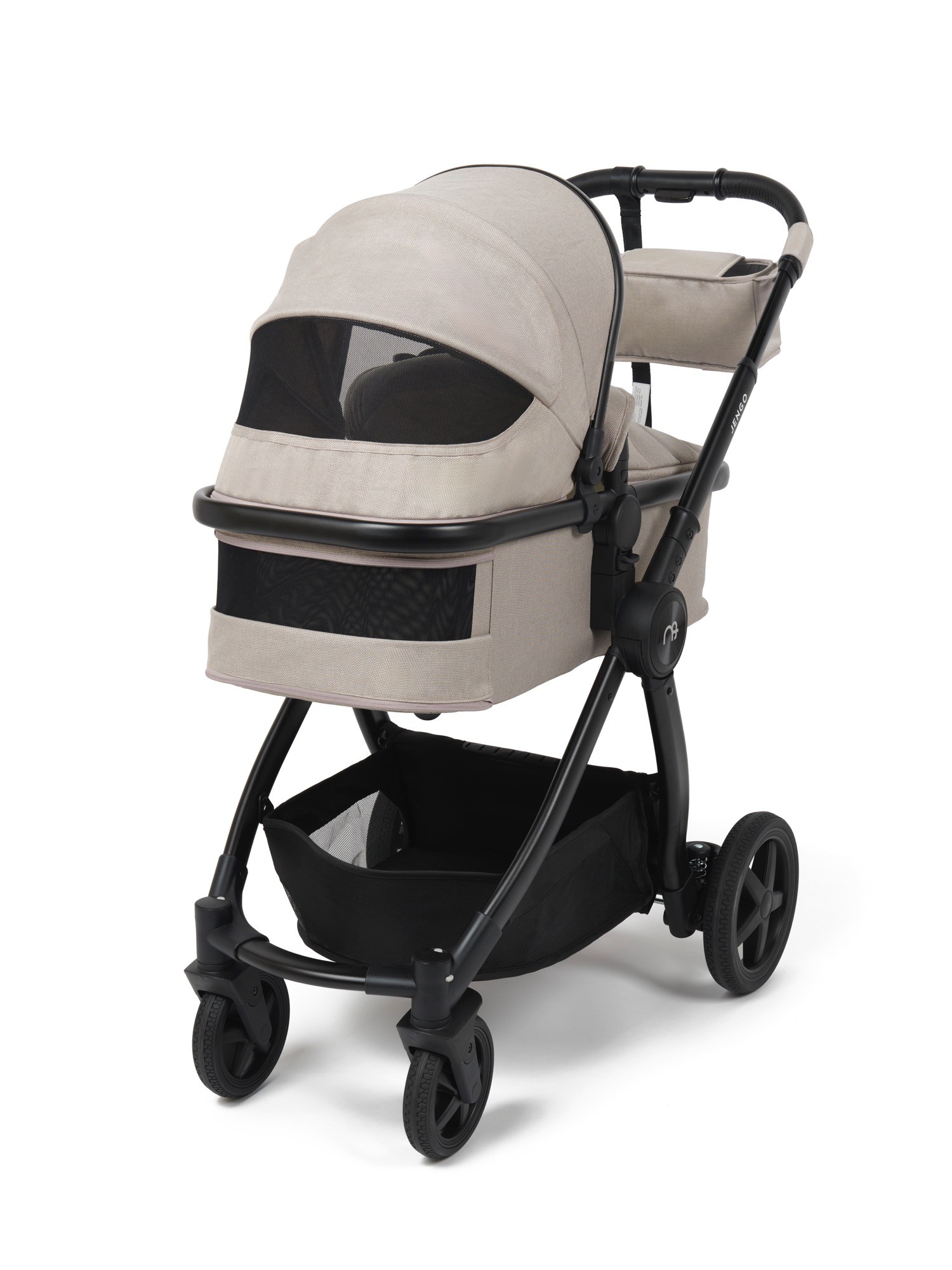 Jengo Panorama XTI Pram And Bassinet Almond | Mid Season Sale | Baby ...