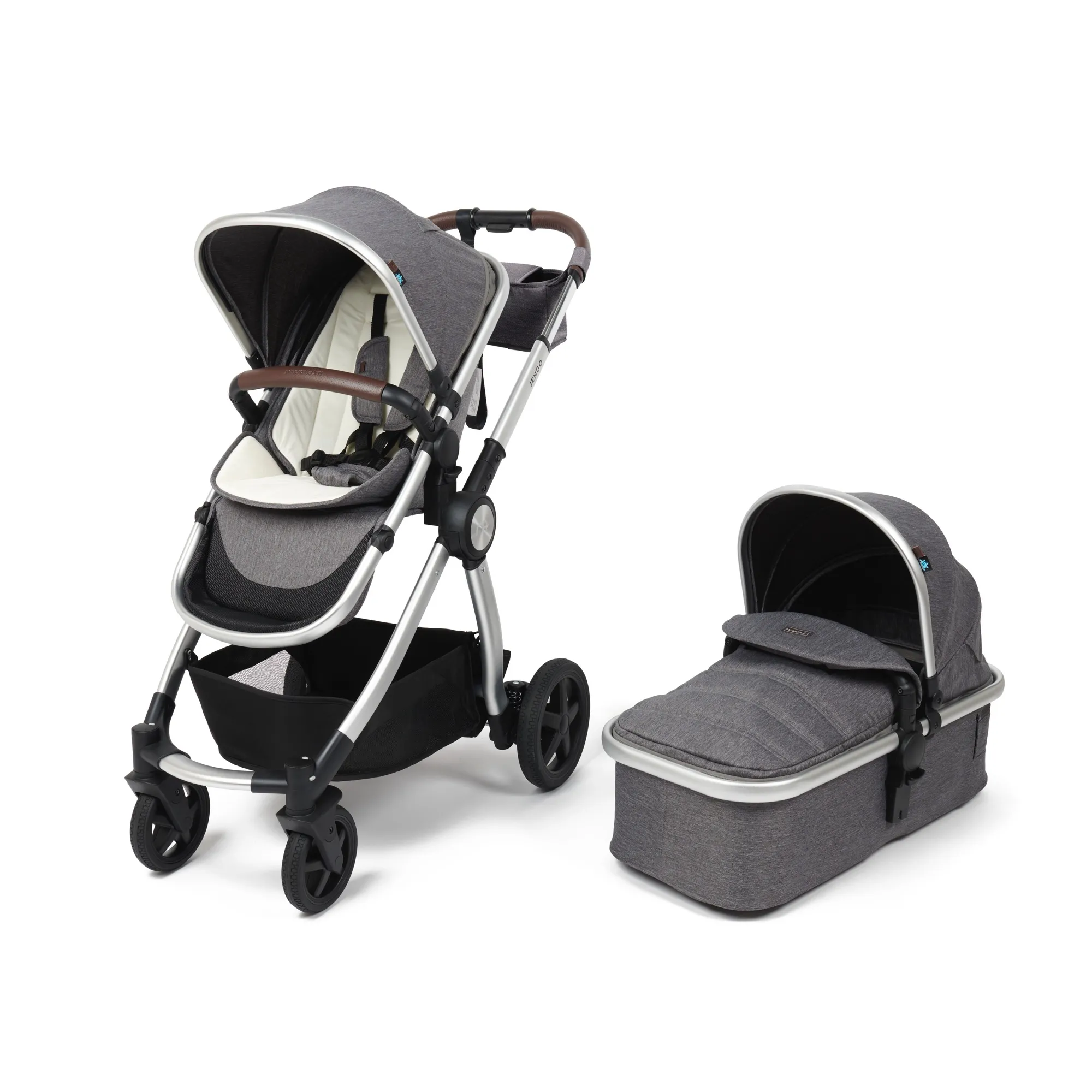 Jengo Panorama XTI Pram And Bassinet herringbone | Baby Bunting AU