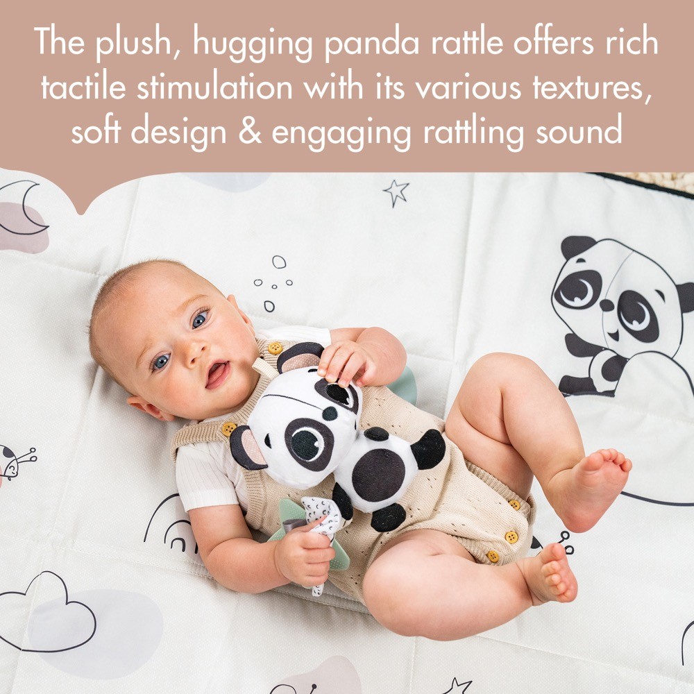 Tiny Love Black & White Decor Panda Rattle Toy | Rattles | Baby Bunting AU