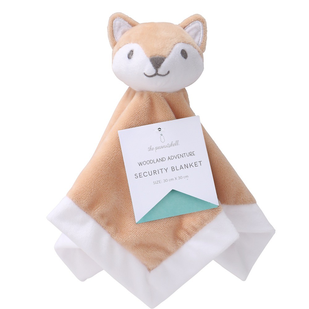 Peanut Shell Security Blanket Fox Woodland Adventure | Security ...