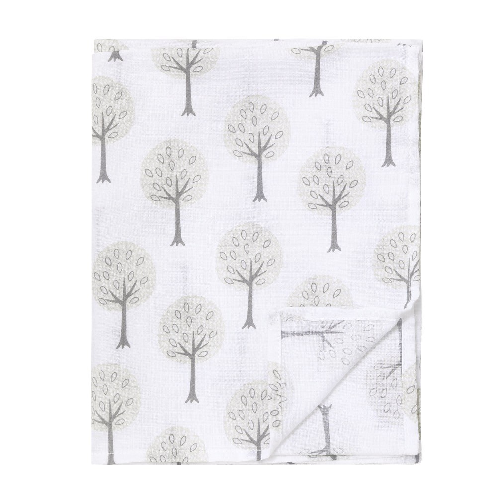 Peanut Shell Muslin Wrap Woodland Adventure | Wraps | Baby Bunting AU