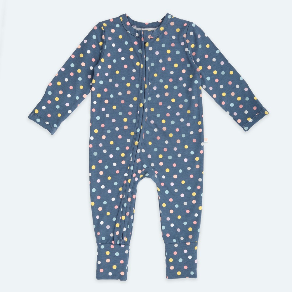 4Baby Zip Coverall Multi Spot | Baby Onesies | Baby Bunting AU