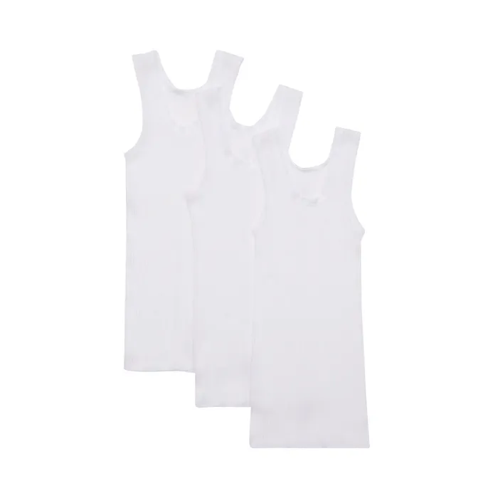 Bonds 3 Pack Singlet Chesty White | Baby Bunting AU
