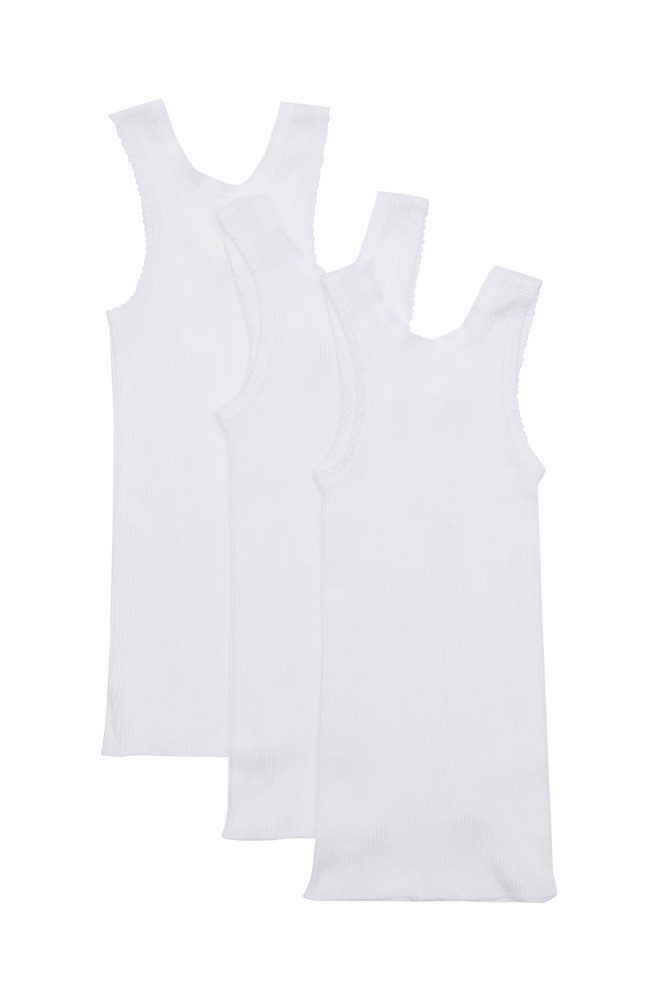 Bonds 3 Pack Singlet Chesty White | Mid Season Sale | Baby Bunting AU