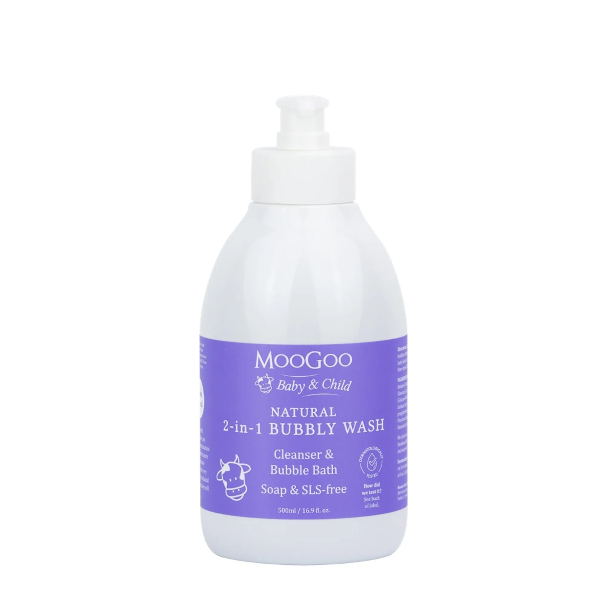 Moogoo Baby 2-In-1 Bubbly Wash 500ml | Baby Bunting AU