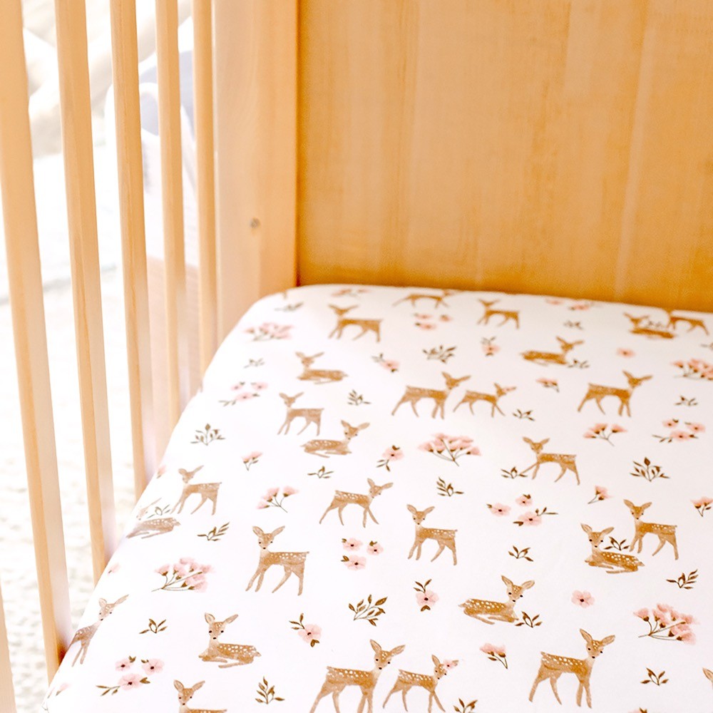 Living Textiles 2 Pack Cot Fitted Sheet Sophia Garden | Cot | Baby ...