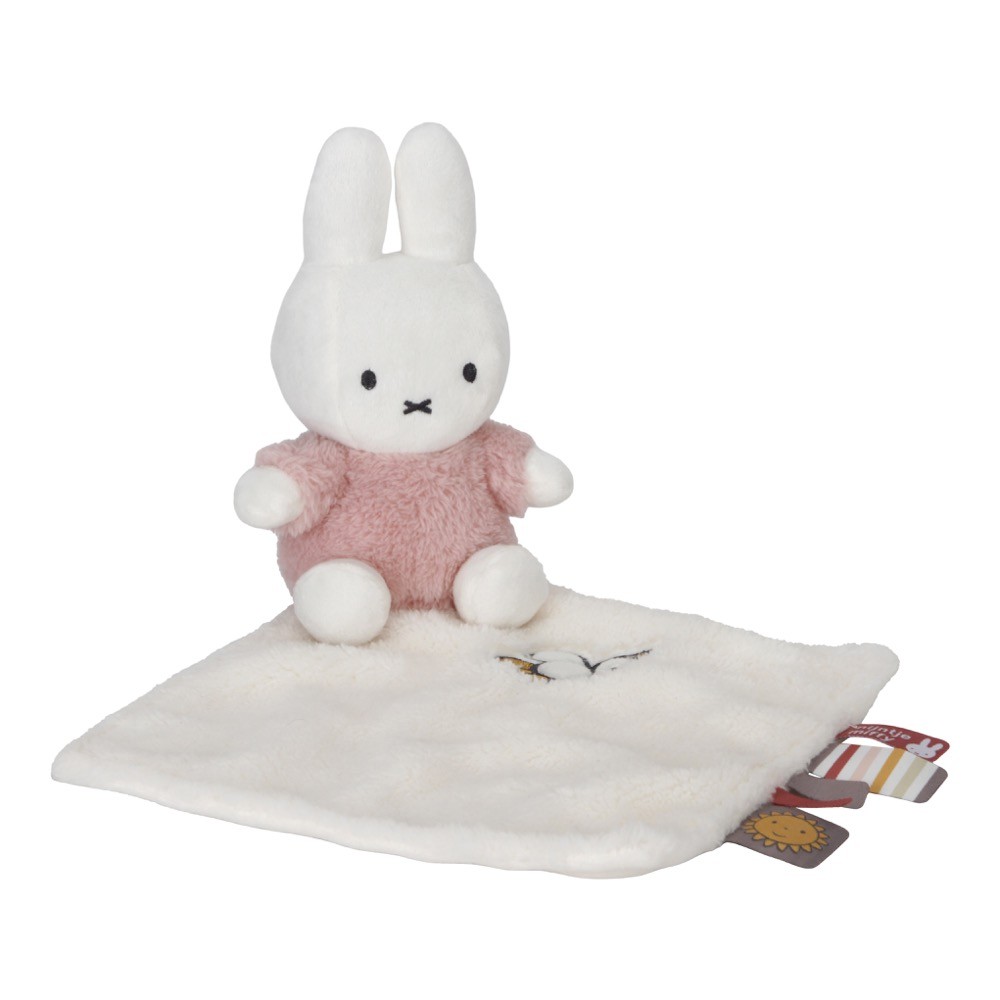 Miffy Fluffy Cuddle Cloth Pink | Soft Plush Toys | Baby Bunting AU