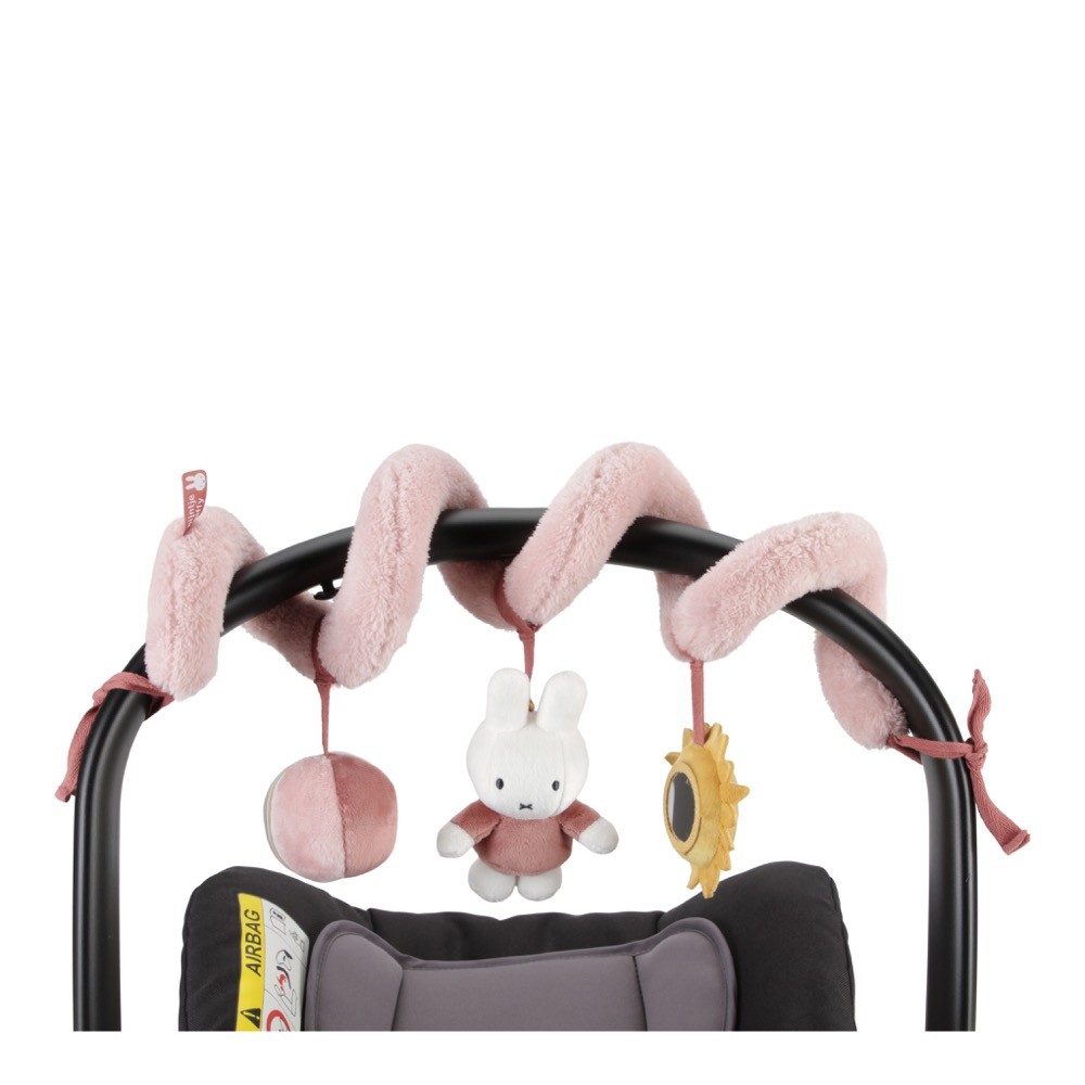 Miffy Fluffy Spiral Toy Pink | Soft Plush Toys | Baby Bunting AU