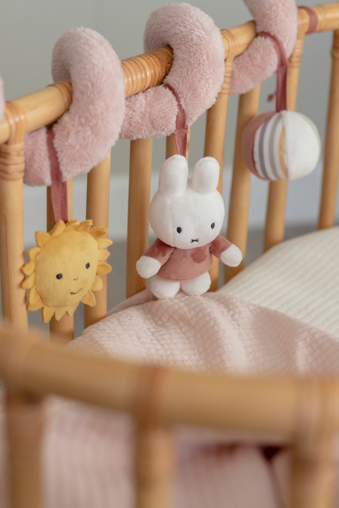Miffy Fluffy Spiral Toy Pink | Soft Plush Toys | Baby Bunting AU
