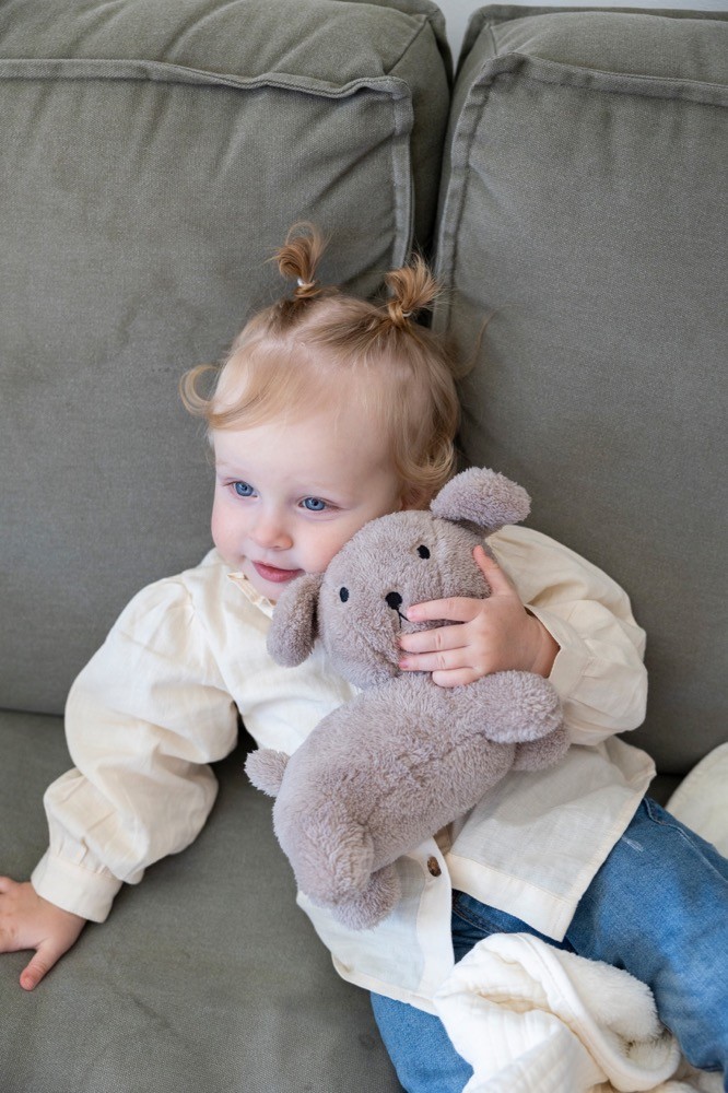 Miffy Snuffy Puppy Fluffy Cuddle Plush Taupe Medium | Soft Plush Toys ...