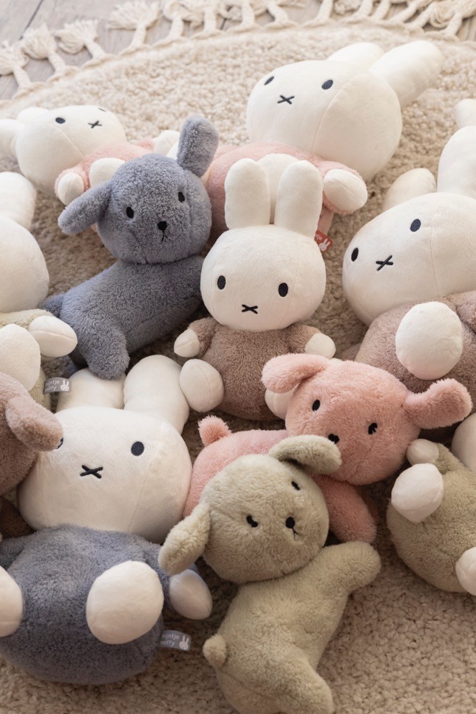 Miffy Snuffy Puppy Fluffy Cuddle Plush Taupe Medium | Soft Plush Toys ...