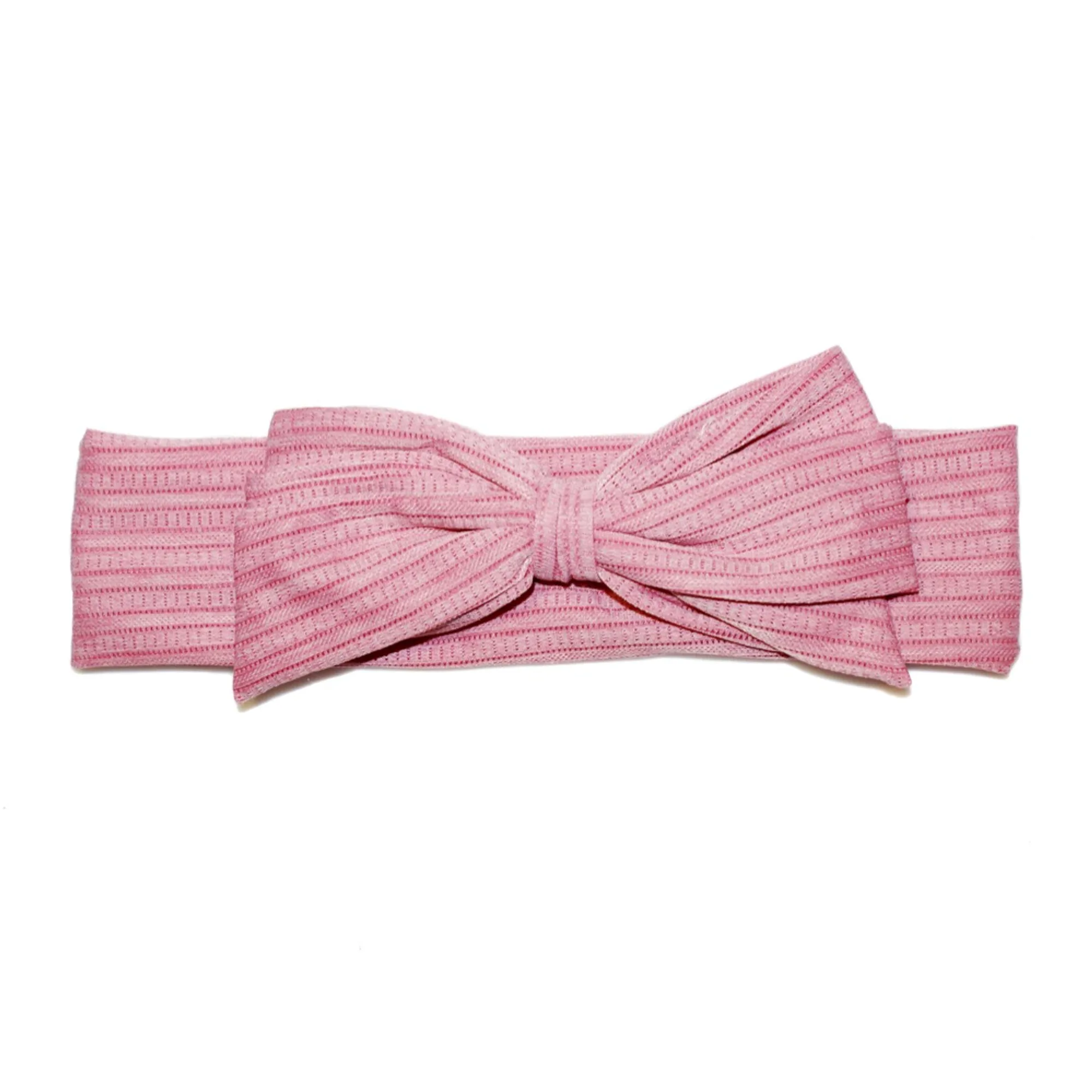 Bilbi Headband Lace Rib Bow Mulberry | Baby Bunting AU