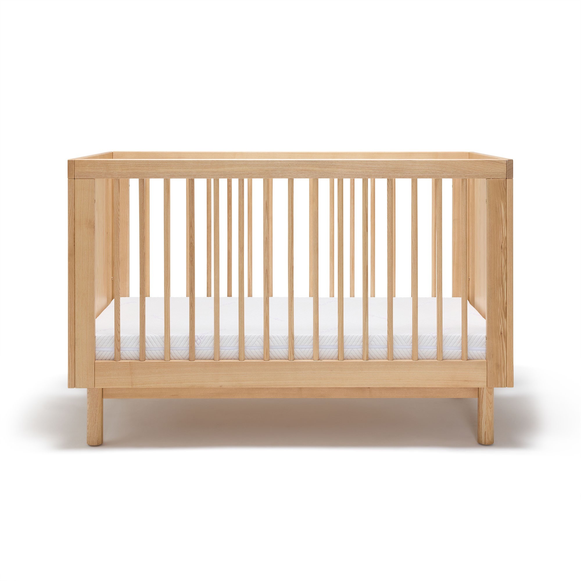Babyrest Apollo Fluted Cot Ash | Cots | Baby Bunting AU