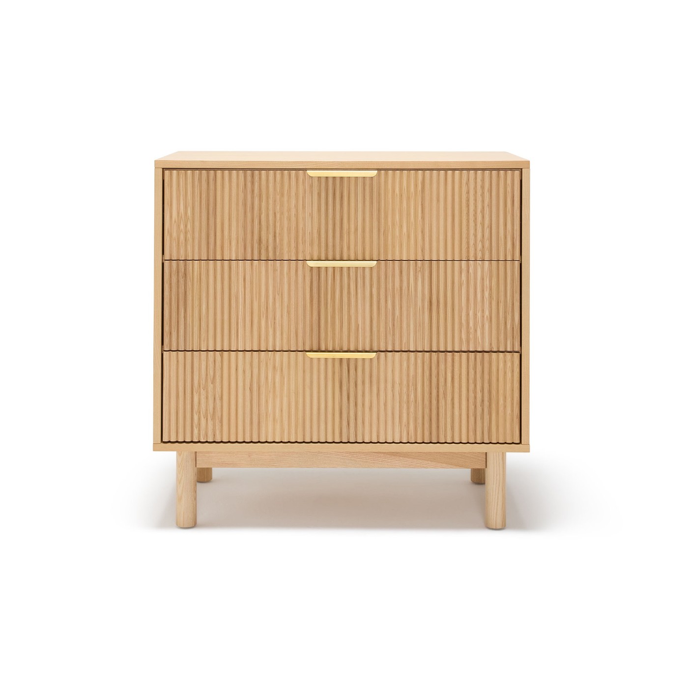 BabyRest Apollo Fluted Drawer Chest Ash | Baby Bunting AU