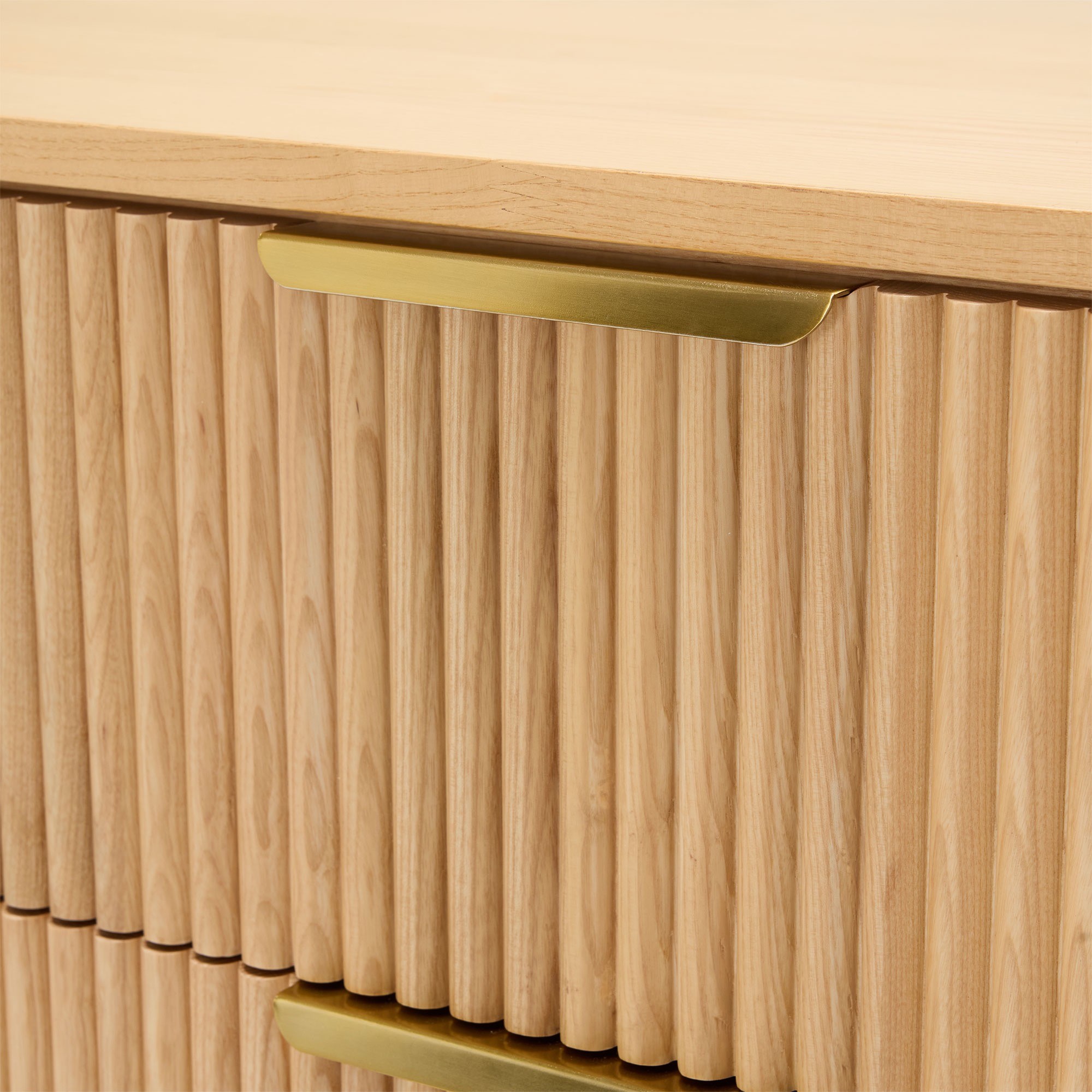 Babyrest Apollo Fluted Drawer Chest Ash | Drawers | Baby Bunting AU