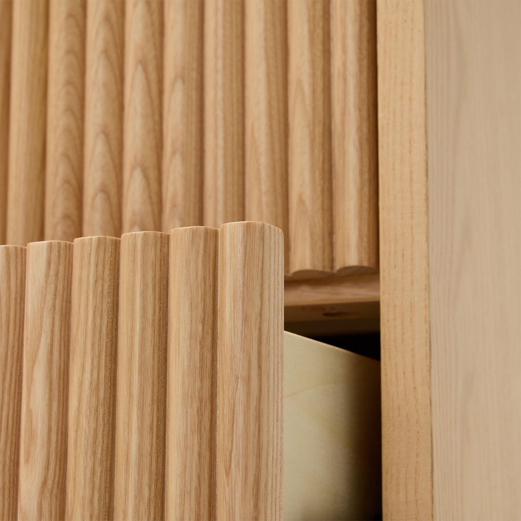 Babyrest Apollo Fluted Drawer Chest Ash | Drawers | Baby Bunting AU