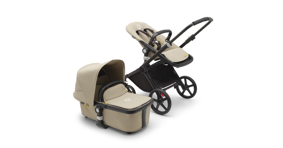 Bugaboo Fox Cub Black/Desert Beige | Baby Bunting NZ