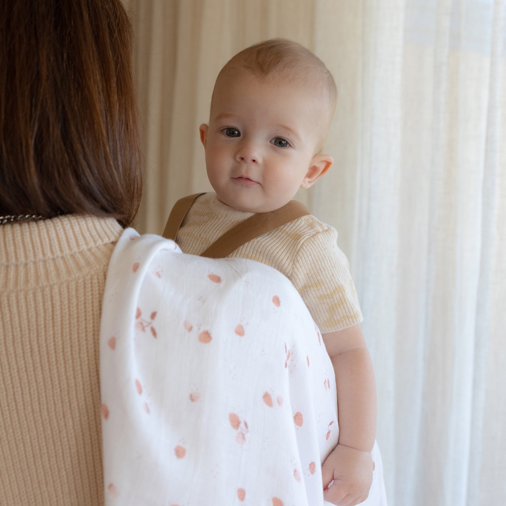 Little Bamboo 3 Pack Muslin Wraps Dusty Rose | Wraps | Baby Bunting AU