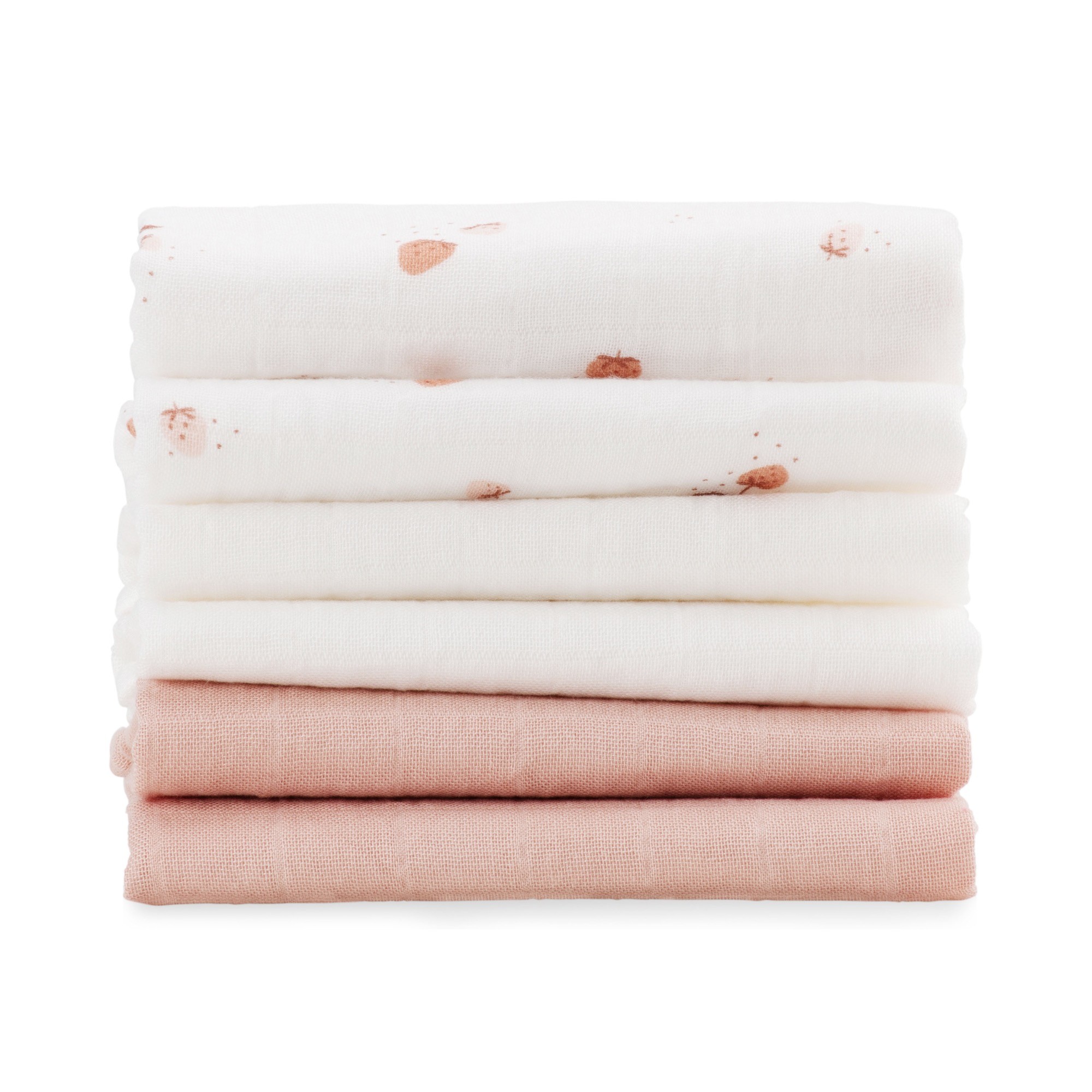 Little Bamboo 6 Pack Washer Muslin Dusty Rose | Face Washers | Baby ...