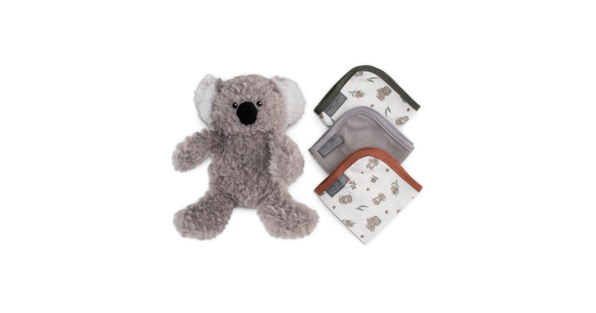 The Little Linen Co. Plush Toy & Washers Outback Koala | Baby Bunting AU
