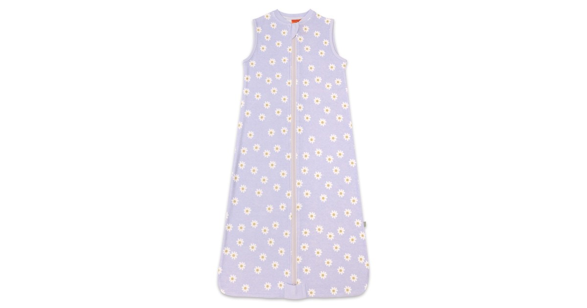Bilbi Sleeping Bag Sleeveless Organic 1.0 Tog Daisy Lilac 12-24 Months ...