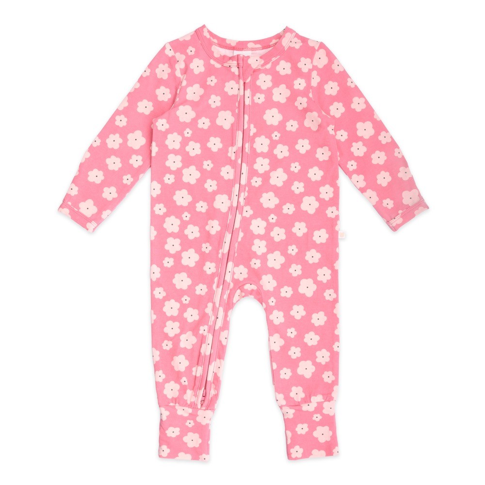 4Baby Zip Coverall Long Sleeve Bold Floral Red | Baby Onesies | Baby ...