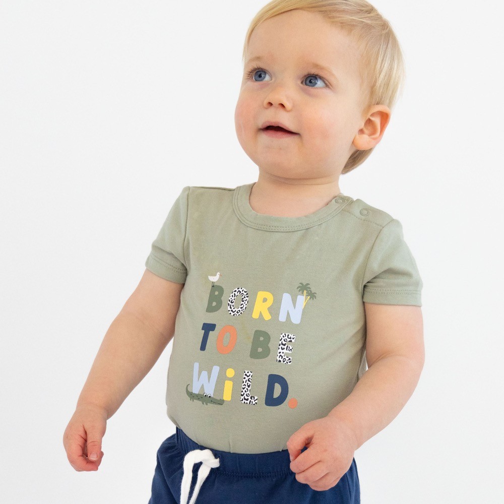 4Baby 2 Piece Set Bodysuit And Shorts Short Sleeve B2B Wild | Baby ...