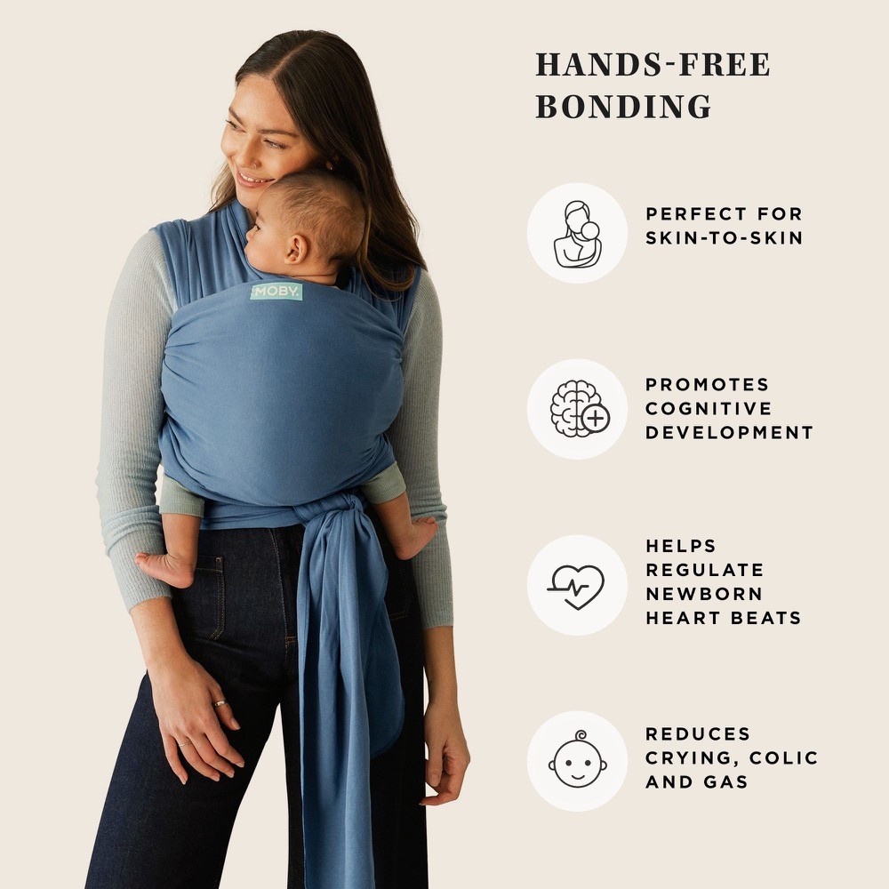 Moby Classic Wrap Ocean | Slings | Baby Bunting AU