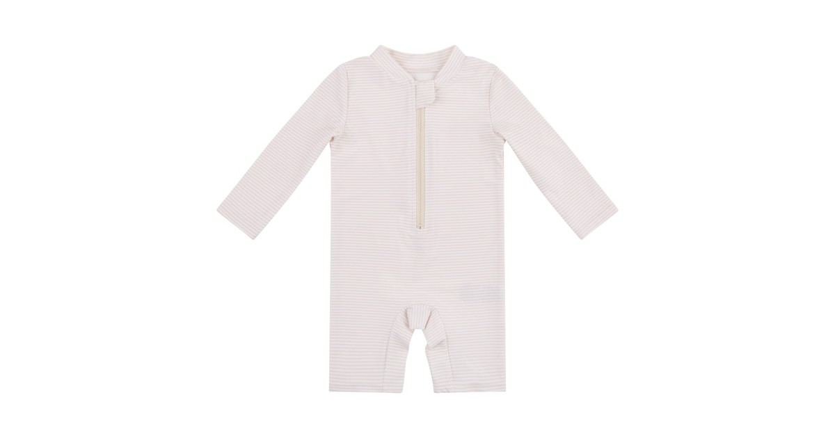 Bilbi One Piece Swimmers Long Sleeve Shell Stripe | Baby Bunting NZ