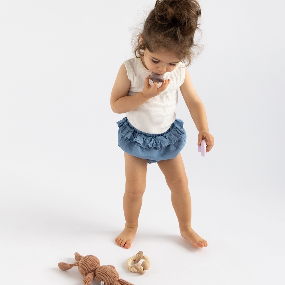 Bilbi Bloomer Dusk Blue | Baby Shorts | Baby Bunting AU