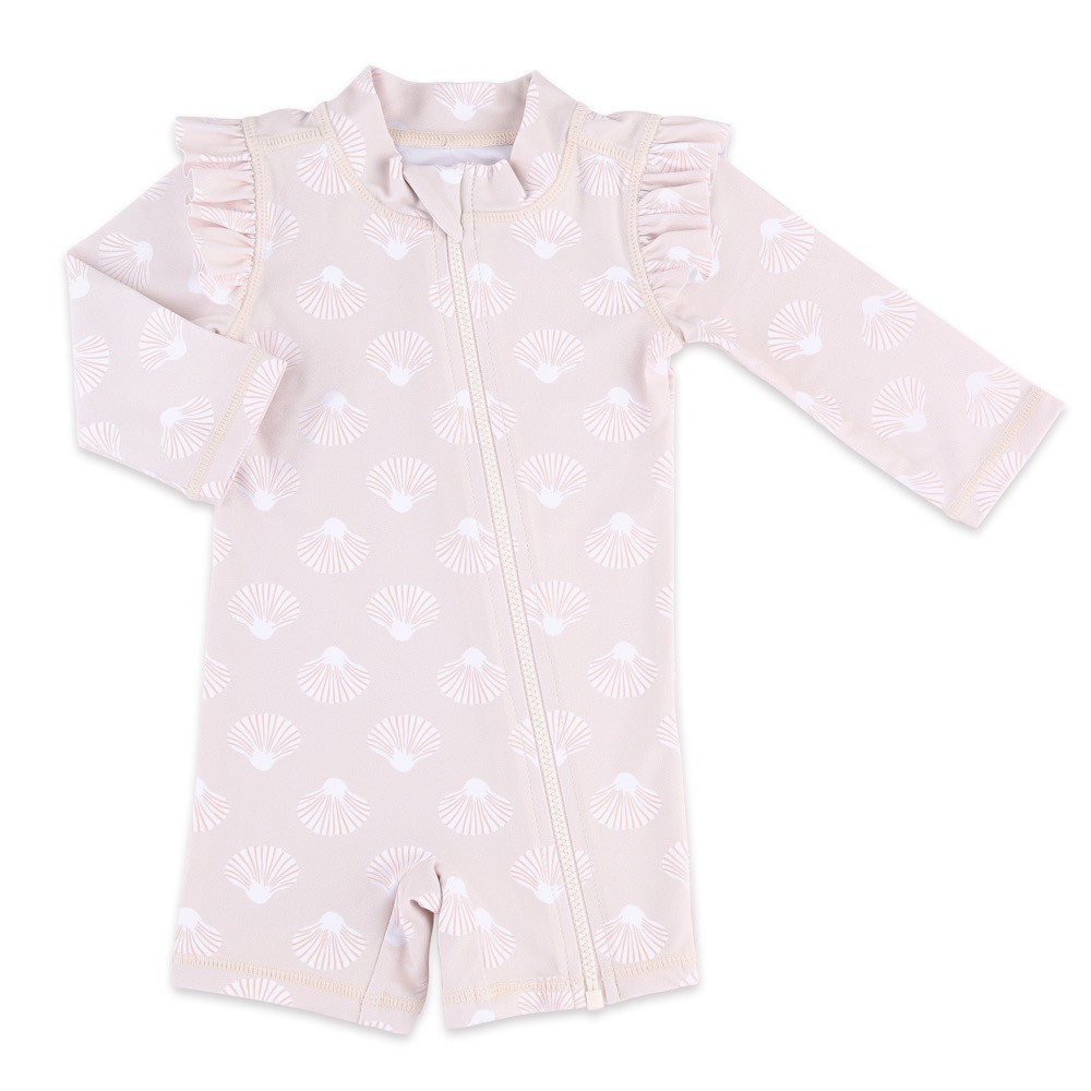 4Baby Swim All In One Zip Seashell Pink | Baby Onesies | Baby Bunting AU