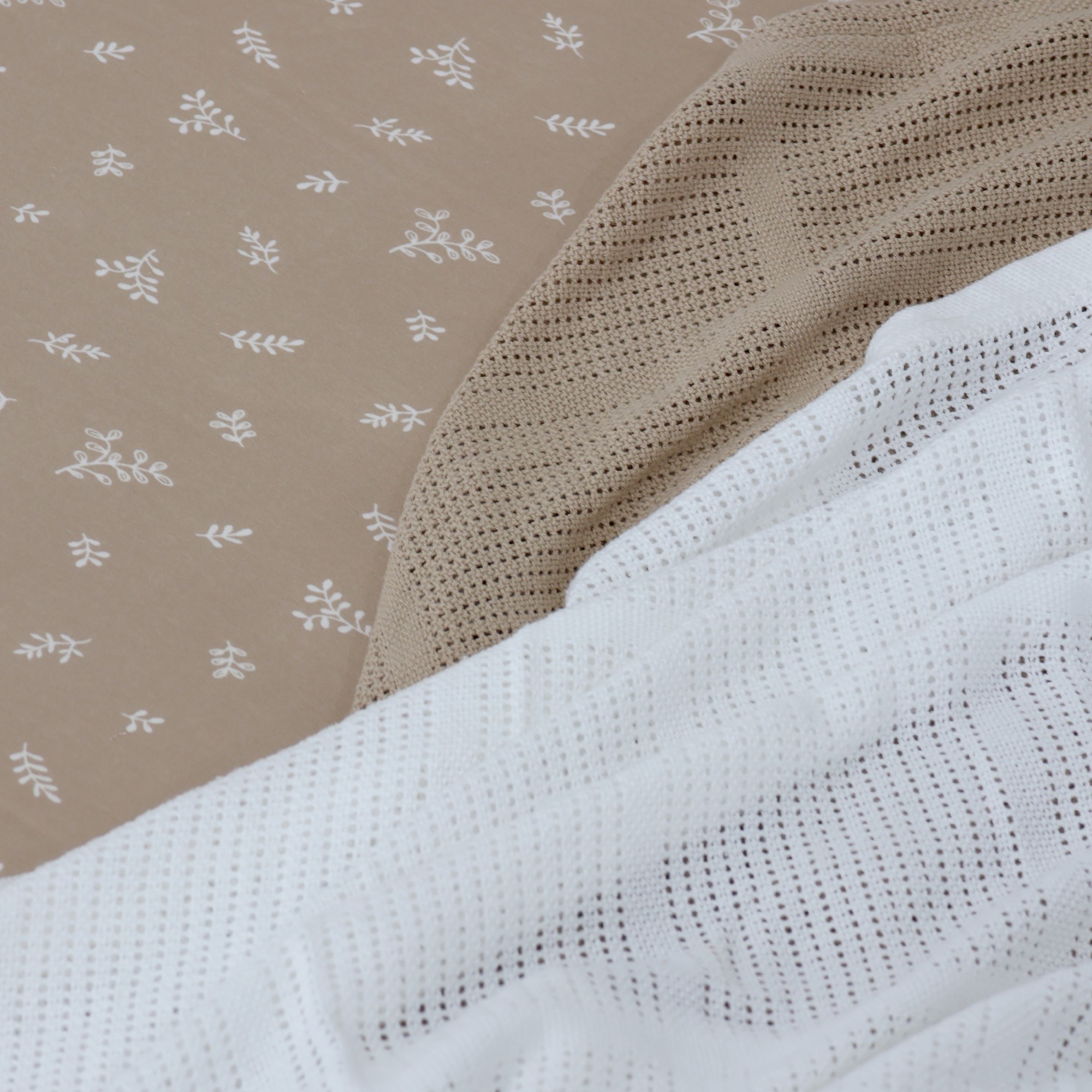 Bubba Blue 2 Pack Blanket Organic Chestnut | Cot | Baby Bunting AU