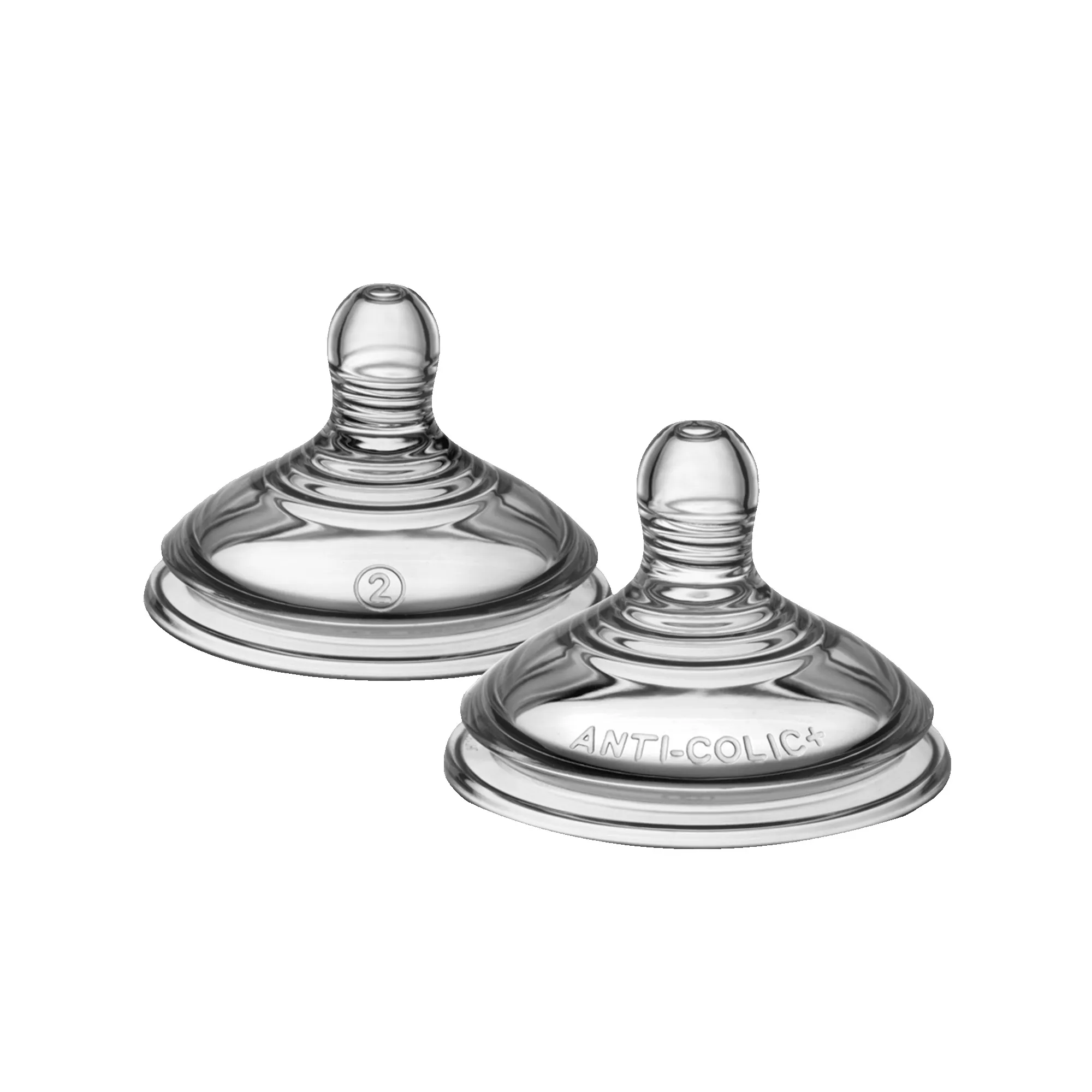 Tommee Tippee Advance Anti-Colic Bottle Teats Medium Flow 3M+ - 2 Pack | Baby Bunting AU
