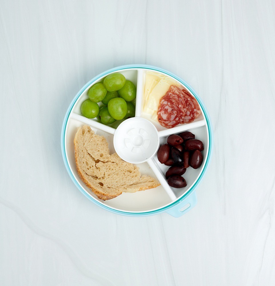 GOBE Snack Spinner Container Large Macaron Blue | Food Storage and ...