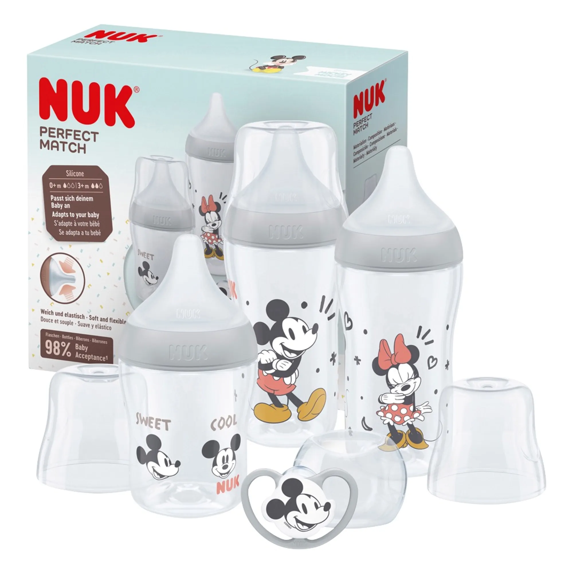 Nuk Perfect Match Starter Set Mickey Mouse | Baby Bunting AU