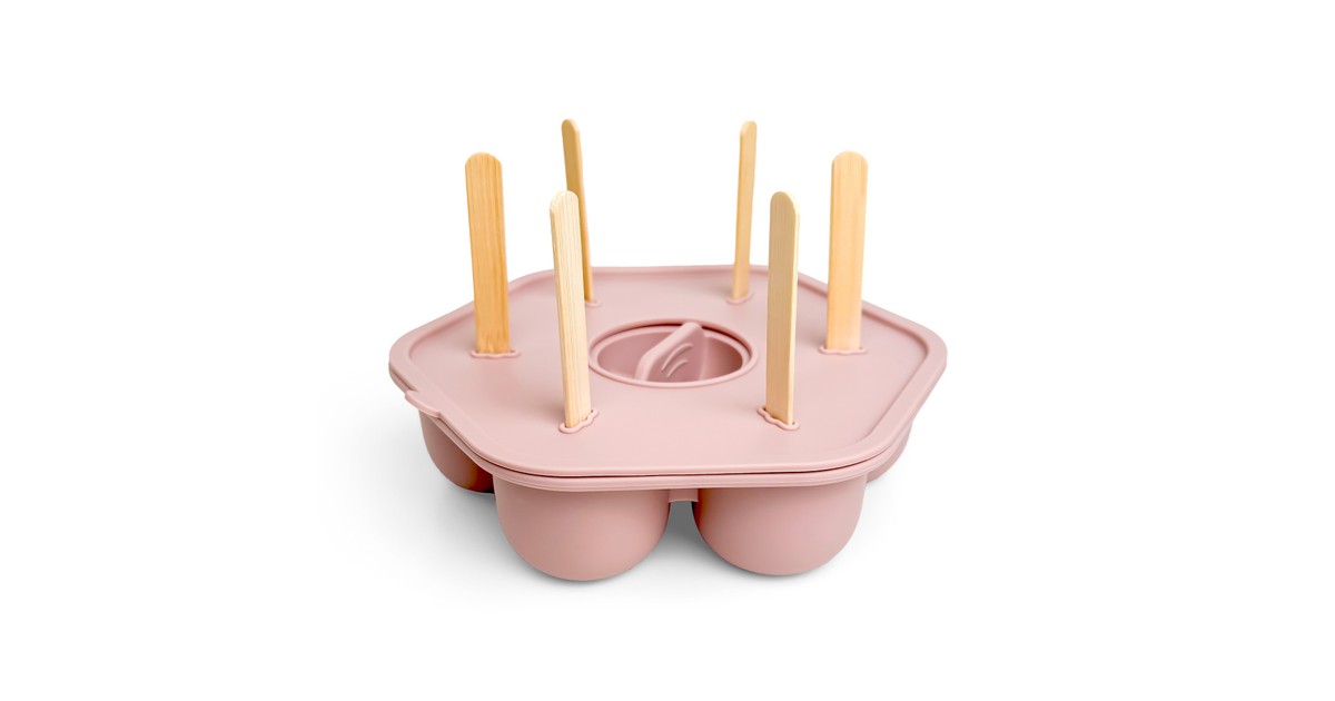 Cherub Baby Silicone 2 In 1 Freezer Tray & Popsicle Moulds Dusty Rose ...