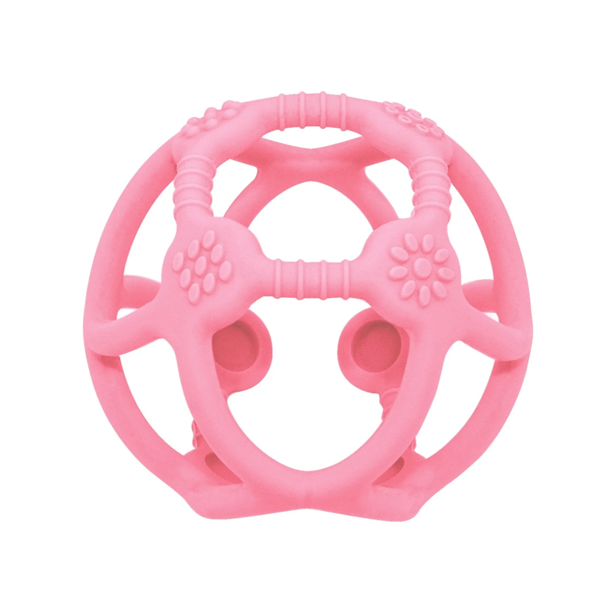Playground Silicone Teething Ball Light Pink | Baby Bunting AU