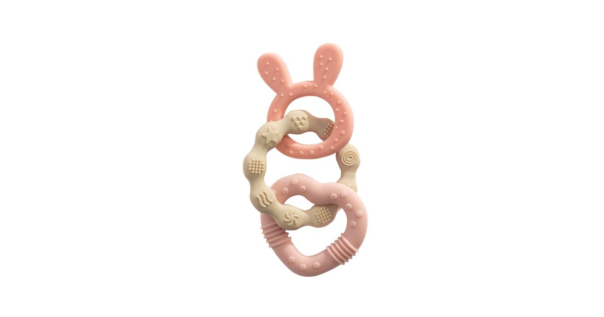 Playground Bunny Teether Pink | Baby Bunting NZ