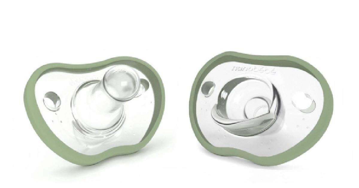 Nanobebe Flexy Pacifier 0-3M 2Pk Sage | Baby Bunting NZ