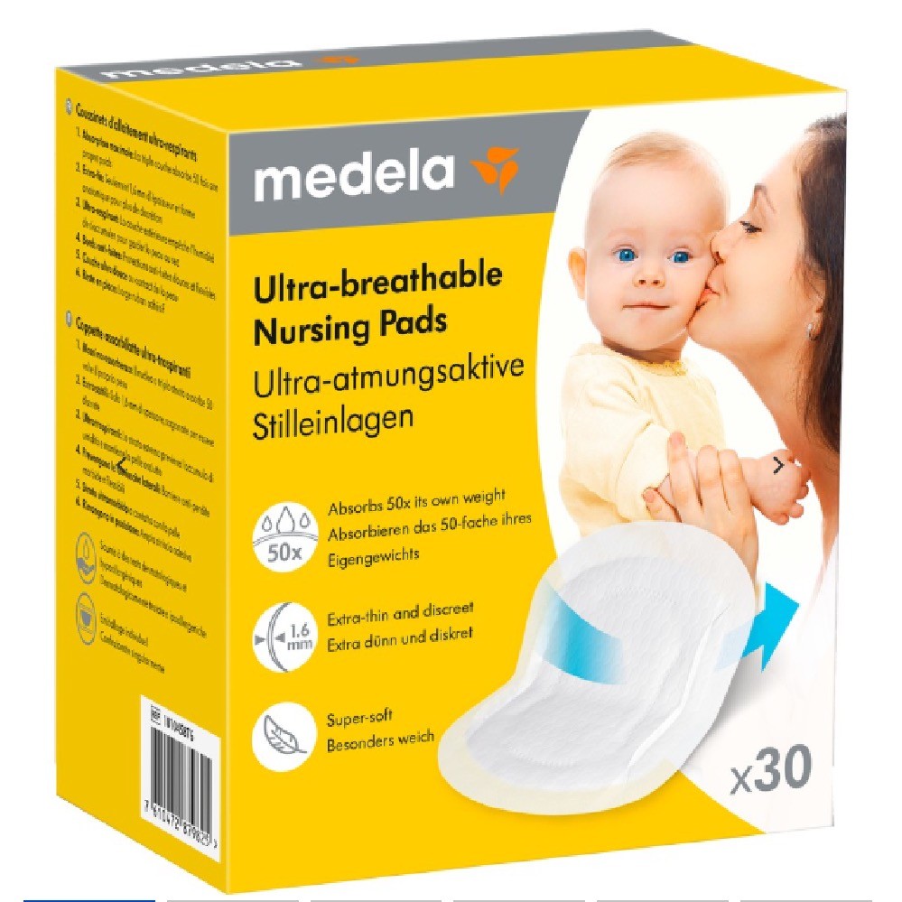 Medela Ultra-Breathable Nursing Pads 30 Pack | Mid Season Sale | Baby ...