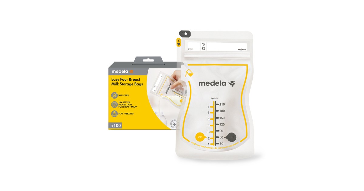 Medela Easy Pour Breast Milk Storage Bags 100 Pack | Baby Bunting AU