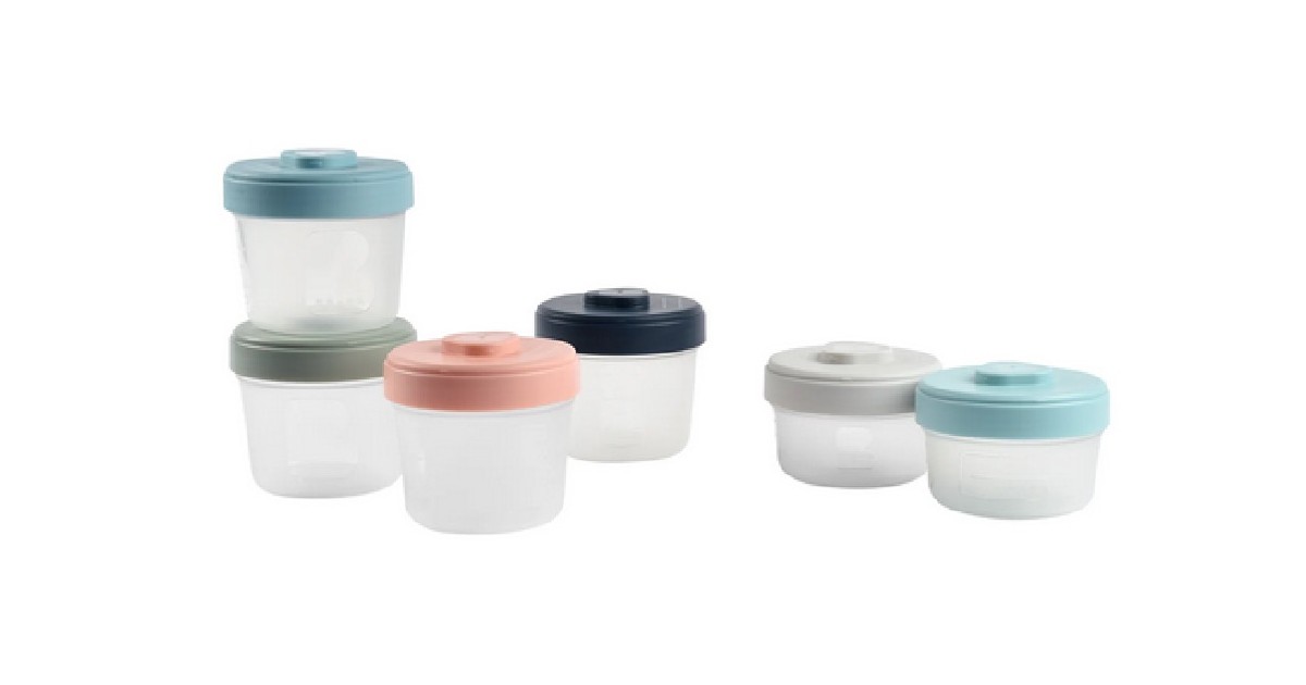 Beaba Food Storage Starter Set 90ML/150ML Eucalyptus | Baby Bunting AU
