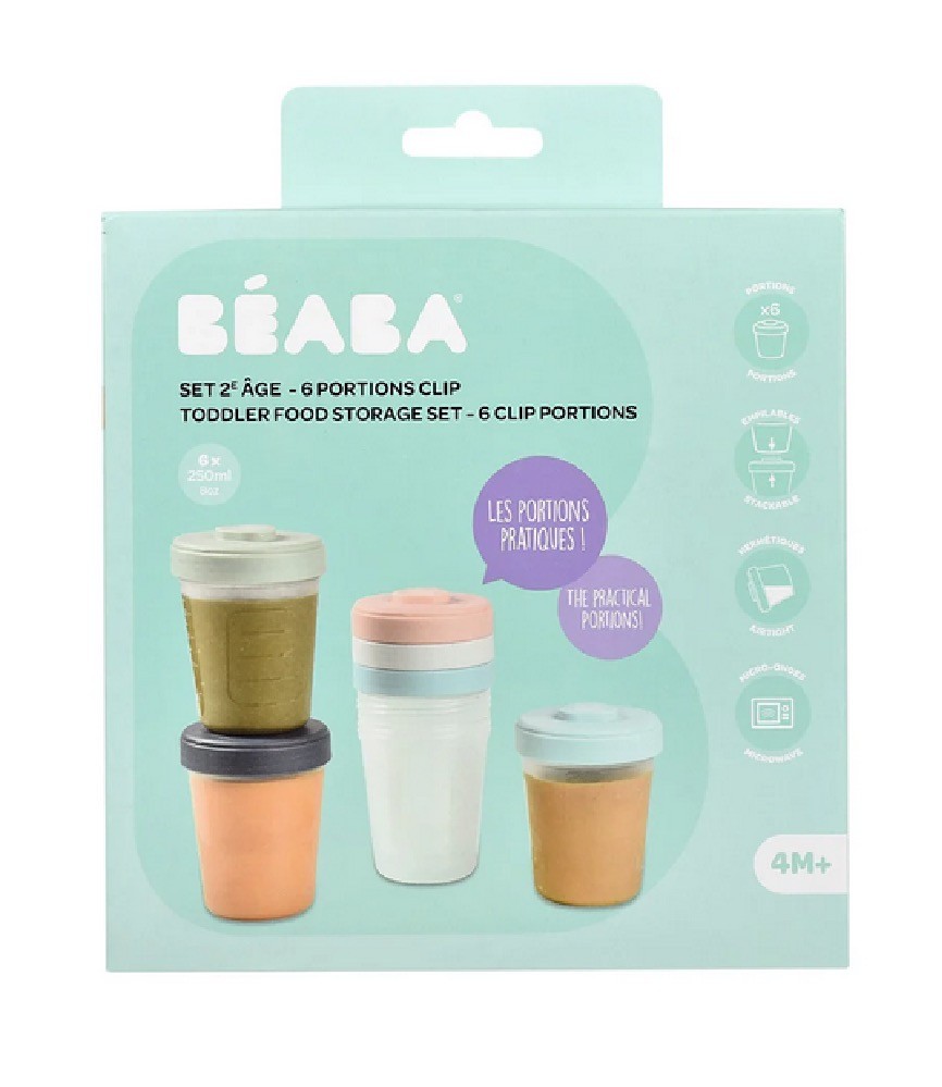 Beaba Food Storage Toddler Set 250ML Eucalyptus | Food Storage and ...