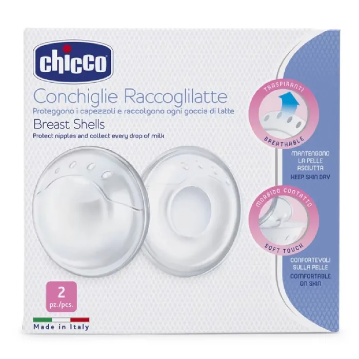 Chicco Breast Shells: Naturalfeeling - 2Pk | Baby Bunting AU