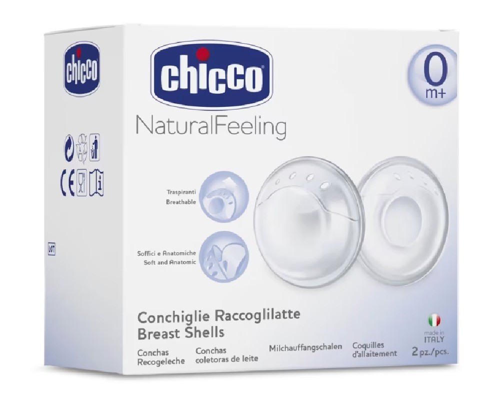Chicco Breast Shells: Naturalfeeling - 2Pk | Nipple Shields | Baby ...