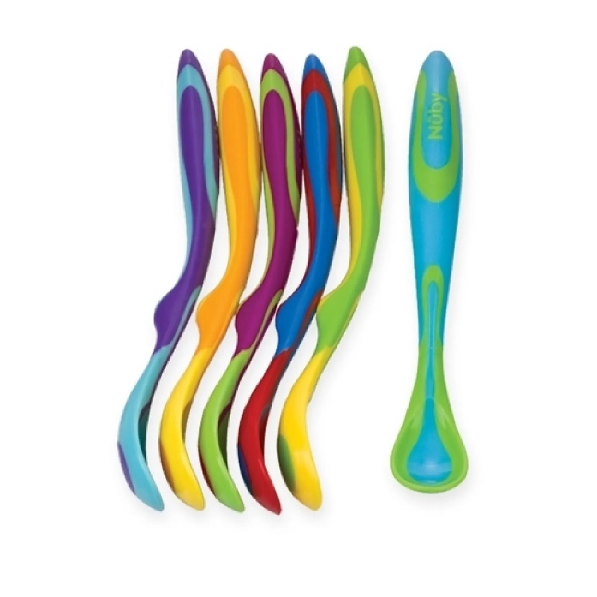 Nuby Feeding Spoons 6Pk | Baby Bunting NZ