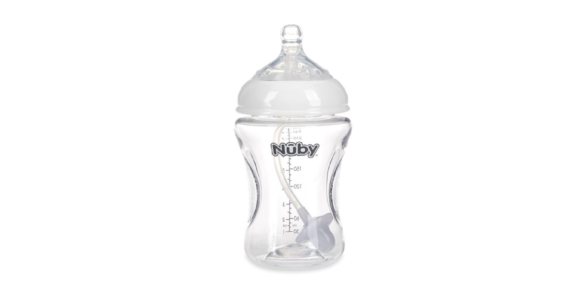 Nuby Tritan Bottle With 360 Weighted Straw 240ML | Baby Bunting AU