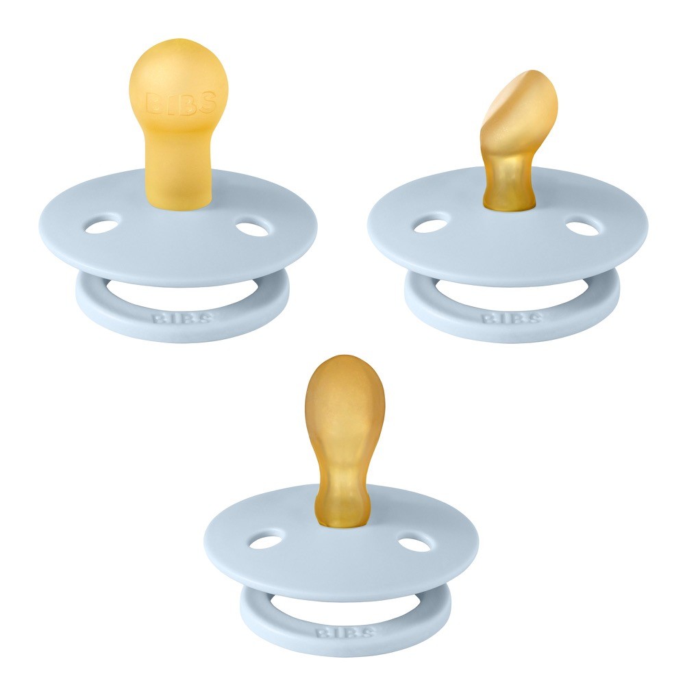 Bibs Try-It Pacifier Baby Blue 3 Pack | Dummies | Baby Bunting AU