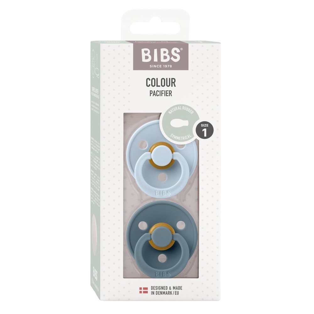Bibs Pacifier Symmetrical Stage1 - Baby Blue | Dummies | Baby Bunting AU