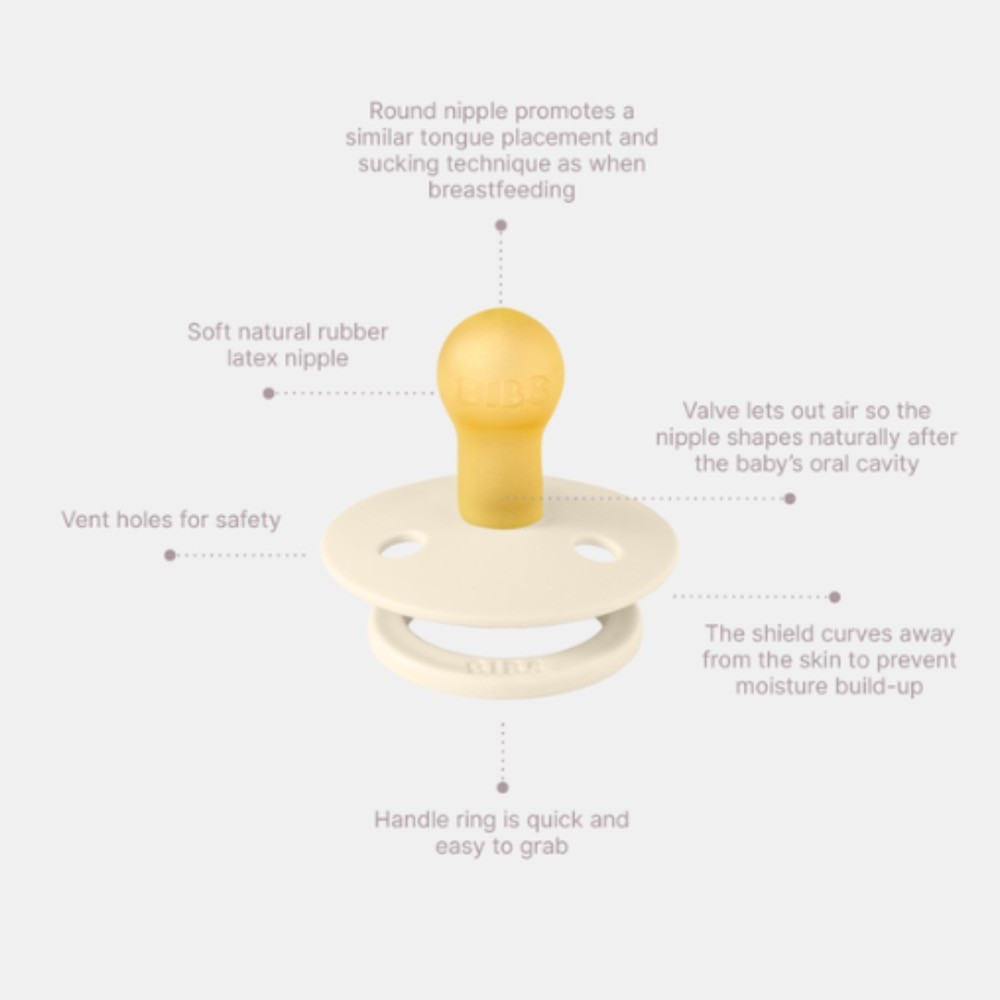 Pacifier Round Glow Stage2 - Blush | Dummies | Baby Bunting AU